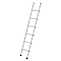Munk&reg; Sprossen-Anlegeleiter, Aluminium, Traglast 150 kg, Sprossenabstand 280 mm, B 350 mm, 6 Sprossen