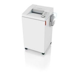 IDEAL Aktenvernichter 2604 SMC/O, Minischnitt 0,8 x 5 mm, P-7, 100 l, 4-6 Blatt Schnittleistung, &Ouml;ler, mit Rollen, Blauer Engel, grau