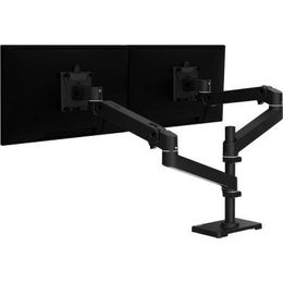 Monitorarm Ergotron LX Pro Dual, f&uuml;r 2 Displays bis 24&Prime;, neig-/schwenk-/drehbar, h&ouml;henverstellbar, Tischhalterung, VESA, Metall, schwarz