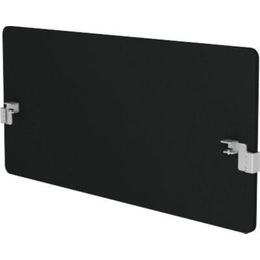 Hintertischwand Modus, mit Adapter, 25 mm stark, B 2000 x H 800 mm, schwarz