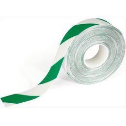 Bodenmarkierungsband Durable, zweifarbig, selbstklebend, 30 m L&auml;nge, gr&uuml;n/wei&szlig;