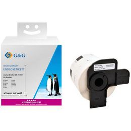 G&G Etiketten G&G, kompatibel zu Brother DK-11209, 29 x 62 mm, selbstklebend, Thermopapier, wei&szlig;, 1 x 800 St&uuml;ck