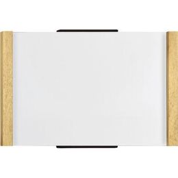 moedel T&uuml;rschild LMH, DIN A6, Holz- und Aluminiumrahmen, individuell beschriftbar, Polyester-Abdeckung, Klebemontage, B 160 x H 103 mm, Ahorn