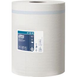 Tork&reg; Mehrzweck-Papierwischt&uuml;cher Reflex 473242, 1-lagig, Innenabrollung M4, L 300 m x B 198 mm, &Oslash; 195 mm, 6 Rollen &aacute; 857 Blatt (5142 T&uuml;cher), wei&szlig;