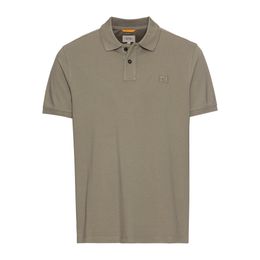 Poloshirt Camel Active, Herren, Gr. S, khaki, Piqu&eacute;, Obermaterial: 100% Baumwolle, unifarben, normal h&uuml;ftbedeckend, Rundhals, Shirts Poloshirt, mit Logo-Stickerei