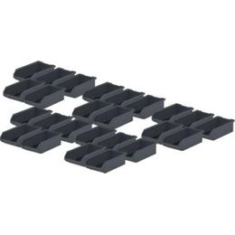 Sch&auml;fer Shop SSI Sch&auml;fer Sichtlagerkasten Serie ENTRY 210, Kunststoff, L 168 x B 103 x H 52 mm, 0,5 L, schwarz, 25 St&uuml;ck