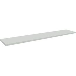 Sch&auml;fer Shop Sch&auml;fer Shop Pure Ablegeboden f&uuml;r manuell h&ouml;henverstellbare Arbeitstische AST31, Spanplatte, St&auml;rke 25 mm, bis 30 kg, B 1990 x T 365 x H 55 mm, lichtgrau