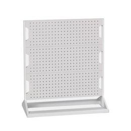 Bott station&auml;res Lochplatten-System Perfo Rack, 6 Lochplatten, B 1000 x T 550 x H 1125 mm, Stahl, lichtgrau RAL 7035/lichtgrau RAL 7035