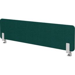Auftisch-Akustiktrennwand Wall mit Adapter, 30 mm stark, B 800 x H 400 mm, gr&uuml;n