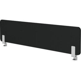 Auftischwand Modus, mit Adapter, 25 mm stark, B 2000 x H 600 mm, schwarz