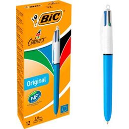 BIC 4 Colours Original Vierfarb-Kugelschreiber mit 1,0-mm-Spitze, 1 St&uuml;ck