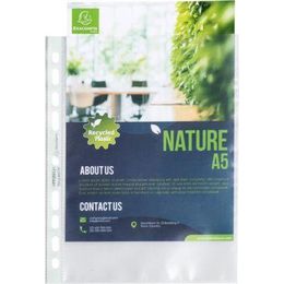 Exacompta Prospekth&uuml;llen Forever&reg;, aus Recycling-Polypropylen, genarbt, 60&micro;, DIN A5, 50 St&uuml;ck