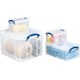 Box, Kunststoff, Really Useful Boxes SET, transparent, inkl. Deckel