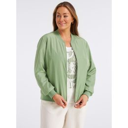 sheego Gro&szlig;e Gr&ouml;&szlig;en Blouson mit dezentem Glanz, eucalyptus, Gr&ouml;&szlig;e 58 - Damen