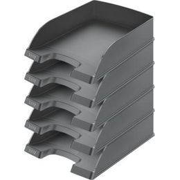 Leitz&reg; Ablagekorb Standard 5227, Kunststoff, 5 St&uuml;ck, schwarz