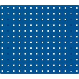 Bott Lochplatte Perfo 525, Lochgr&ouml;&szlig;e 9,2 x 9,2 mm, B 525 x T 13 x H 457 mm, Stahlblech pulverbeschichtet, enzianblau RAL 5010