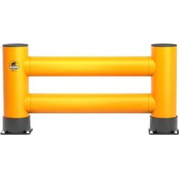 Ampere Doppel-Rammschutzplanke Rack-Mammut&reg;, Kunststoff, L 1200 x H 600 mm, verkehrsgelb