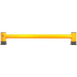 Ampere Einzel-Rammschutzplanke Rack-Mammut&reg;, Kunststoff, L 2500 x H 400 mm, verkehrsgelb