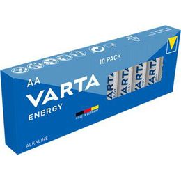 Varta Alkaline-Batterien ENERGY, Mignon AA, 10 St&uuml;ck