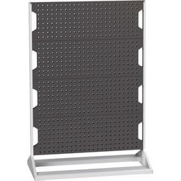 Bott station&auml;res Lochplatten-System Perfo Rack, 8 Lochplatten, B 1000 x T 550 x H 1450 mm, Stahl, lichtgrau RAL 7035/anthrazitgrau RAL 7016