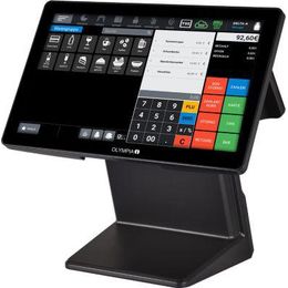 Registrierkasse Olympia T400DK, Android 11, 100 Nutzer, 10/15,6&Prime; Display, USB-A/LAN/Kassenladen-Port, Thermodruck, abschlie&szlig;bar, ohne Schublade, schwarz