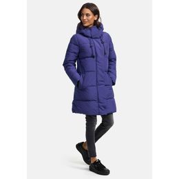 Winterjacke Marikoo "Marikoo Kaituu Damen Winter Steppjacke N008", Damen, Gr. 3XL, blau (blau violet), Obermaterial: 100% Polyester PES., Jacken Winterjacke