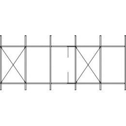 Sch&auml;fer Shop Kreuzverband f&uuml;r Regalsystem R 3000, f&uuml;r Feldbreite 1282 mm