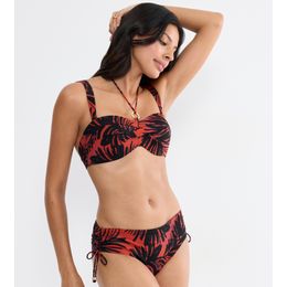 B&uuml;gel-Bikini-Top Triumph "Summer Palm DP", Damen, Gr. 36, Cup C, braun, schwarz combination, Microfaser, Obermaterial: 55% Polyamid, 45% Elasthan, Bikini-Oberteile B&uuml;gel-Bikini-Top, weich und formend