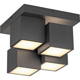 JUST LIGHT Deckenleuchte "TETRIS", schwarz, 1, &Oslash; 0cm H: 25cm, 1 Stk., Leuchten, LED, Deckenleuchte