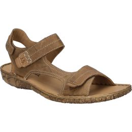 Sandale Josef Seibel "Rosalie 56, camel-kombi", Damen, Gr. 37, braun (camel, kombi), Obermaterial: 100% Rindsleder Leather cow., Schuhe Sandale
