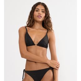 Triangel-Bikini-Top Triumph "Summer Sunset N", Damen, Gr. 36, Cup B, schwarz, Glitzergarne;Microfaser, Obermaterial: 70% Polyamid, 16% metallisierte Fasern, 14% Elasthan, Bikini-Oberteile Triangel-Bikini-Top, weicher Lurex