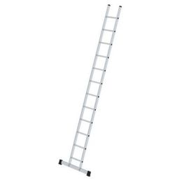 Munk Sprossen-Anlegeleiter, Aluminium, B 350 mm, Sprossenabstand 280 mm, belastbar bis 150 kg, 12 Sprossen