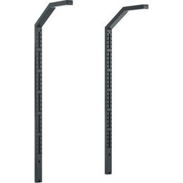 Sch&auml;fer Shop Sch&auml;fer Shop Pure Aufbaus&auml;ulen, H 1615 mm, f&uuml;r Arbeitstische AST31, pulverbeschichtet, ESD-leitf&auml;hig, anthrazit RAL 7016, 2 St&uuml;ck