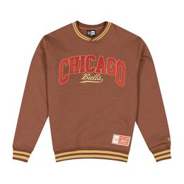 New Era NBA Chicago Bulls Letterman Classic Sweatshirt Braun 208043002S