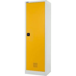 Sch&auml;fer Shop Sch&auml;fer Shop Select Umweltschrank, B 600 x T 500 x H 1935 mm, 4 WHG-Wannen &agrave; 7 Liter, lichtgrau/goldgelb