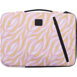 Exacompta Laptoph&uuml;lle Sleeve 13&ndash;14 Zoll Nude, gepolstert, Eckschutz, versenkbarer Griff, Fronttasche, recycelt