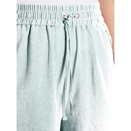 sheego Gro&szlig;e Gr&ouml;&szlig;en Bermudas mit Pailletten entlang der Taschen, kalkmint, Gr&ouml;&szlig;e 48 - Damen