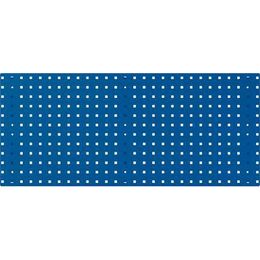 Bott Lochplatte Perfo 1050, Lochgr&ouml;&szlig;e 9,2 x 9,2 mm, B 1050 x T 13 x H 457 mm, Stahlblech pulverbeschichtet, enzianblau RAL 5010