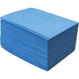 Wipex-SPEZIAL Reinigungst&uuml;cher, 1-lagig, perforiert, rei&szlig;fest, lebensmittelunbedenklich, recyclingf&auml;hig, 100 % Viskose, blau, 10 x 40 T&uuml;cher