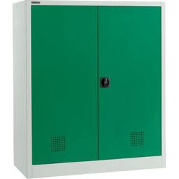 Sch&auml;fer Shop Sch&auml;fer Shop Select Umweltschrank, B 1200 x T 500 x H 1585 mm, 3 Wannen &agrave; 23 Liter, lichtgrau/t&uuml;rkisgr&uuml;n