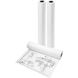 tecno Plotterrollen CAD 90, 91,4 cm x 100 m, 90 g/m&sup2;, wei&szlig;, ungestrichen, Karton = 2 Rollen
