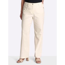 sheego Gro&szlig;e Gr&ouml;&szlig;en Bengalinhose mit Shaping-Einsatz, champagner, Gr&ouml;&szlig;e 50 - Damen