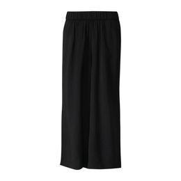 Culotte s.Oliver, Damen, Gr. 46, N-Gr, schwarz, Web, Obermaterial: 84% Viskose, 16% Polyamid, unifarben, weit 7/8-L&auml;nge, Hosen Culotte, weite Passform, flie&szlig;ende Qualit&auml;t
