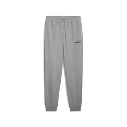 Trainingshose Puma "ESS NO. 1 LOGO SWEATPANTS TR CL", Herren, Gr. M, N-Gr, medium gray, Sweatware, Obermaterial: 68% Baumwolle, 32% Polyester, regular fit normal, Hosen Trainingshose, mit Eingrifftaschen, elastischer Bund mit Kordelzug, Regular Fit
