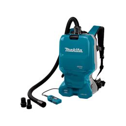 Makita DVC665ZU Akku-Rucksackstaubsauger | 2x18V| f&uuml;r trockene Anwendungen| ohne Akku und Ladeger&auml;t| mit HEPA Filter und Zubeh&ouml;r|)