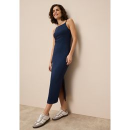 Sommerkleid AJC, Damen, Gr. 38, N-Gr, navy, Single Jersey, Obermaterial: 95% Baumwolle, 5% Elasthan, unifarben, Basic, sehr figurbetont kn&ouml;chellang, Kleider Sommerkleid, aus Single Jersey, mit verstellbaren Spaghettitr&auml;gern