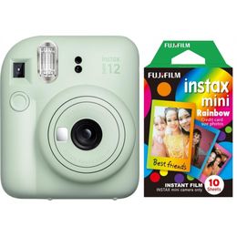 Fujifilm Instax Mini 12 mint green + Rainbow film - Dealpreis