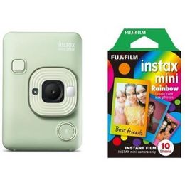 Fujifilm Instax Mini LiPlay matcha green + Rainbow Film - Dealpreis