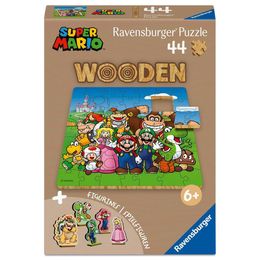 RAVENSBURGER VERLAG WOODEN Puzzle Kids 44 Teile - Nintendo Super Mario