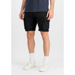 Shorts Alpha Industries "Crew Short", Herren, Gr. 38, Normalgr&ouml;&szlig;en, schwarz, Obermaterial: 98% Baumwolle, 2% Elastan; Futter: 100% Baumwolle, Hosen Shorts